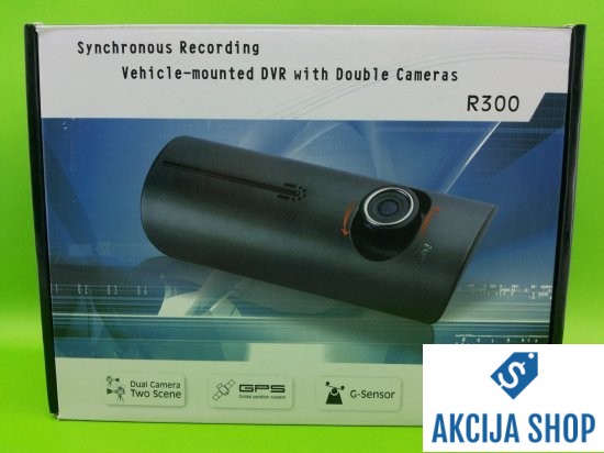 Auto kamera R300 sa 2 kamere+GPS -Dual Auto kamera GPS