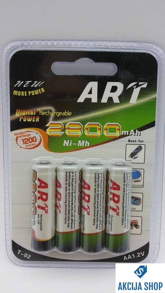 Art punjive baterije Ni-Mh 2800mAh -Art punjive baterije