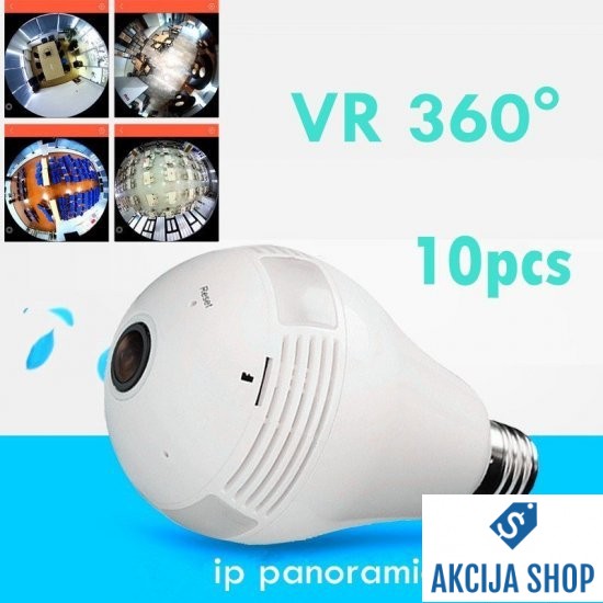 Panorama Kamera 360 step. Sijalica IP WiFi kamera u sijalici