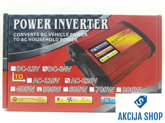 Pretvarač-Inverter DC 24V/500W — Pretvarač-Inverter