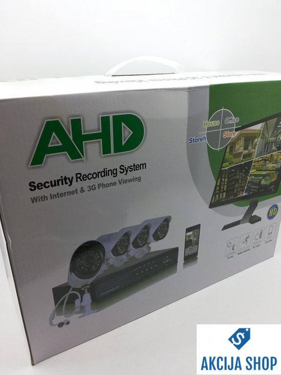Video nadzor 2,0Mp komplet 4 kamere AHD za video nadzor