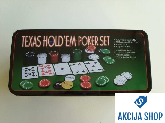 Poker Texas hold em poker set 200 poker čipova- poker