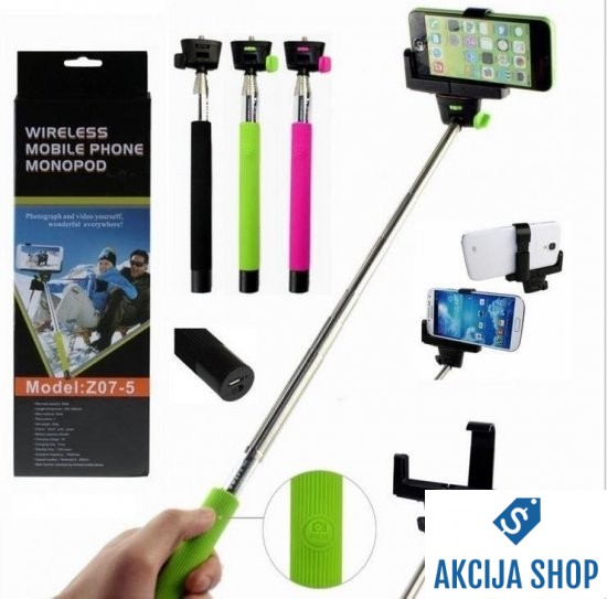 Monopod stap za selfi sa bluetoothom