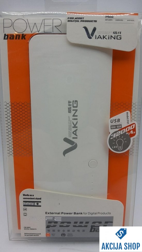 Viaking power bank baterija 32000mAh -Eksterna Baterija