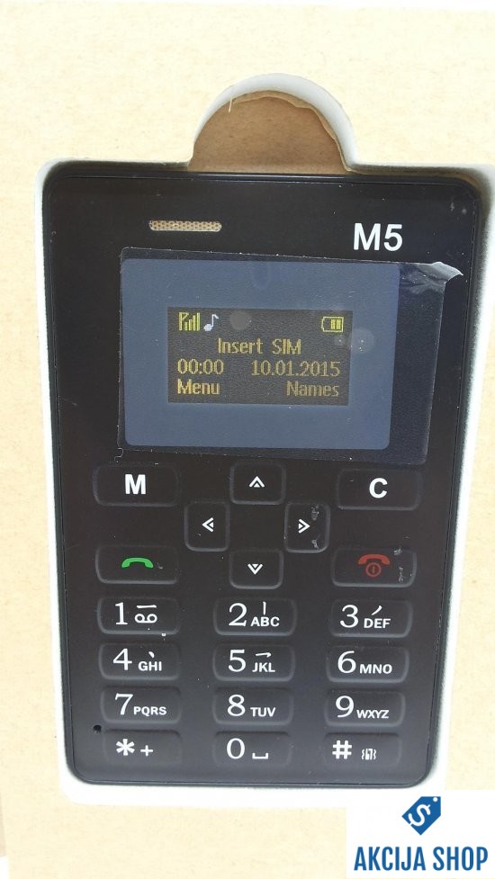 Telefon kartica AEKU M5 Telefon Mini telefon kartica