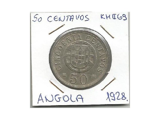 d7 Angola 50 centavos 1928. KM#69