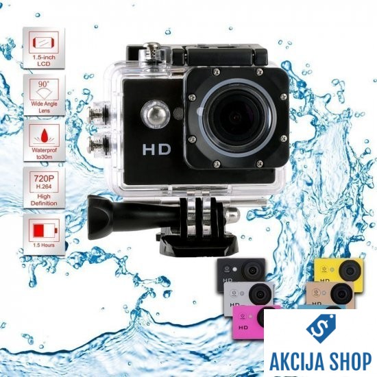 A7 HD Sportska kamera vodootporna do 30M akciona kamera