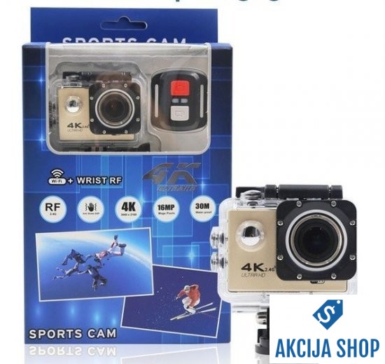Sportska kamera 4k-Go pro kamera sa daljinskim