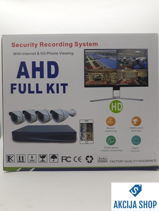Video nadzor 1.3Mp komplet 4 kamere AHD za video nadzor