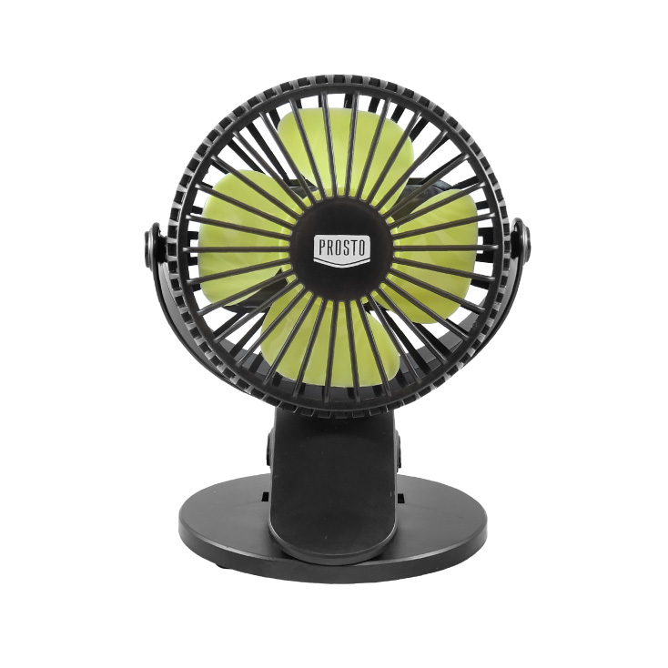 PROSTO punjivi mini ventilator sa štipaljkom MF9040LI/BK