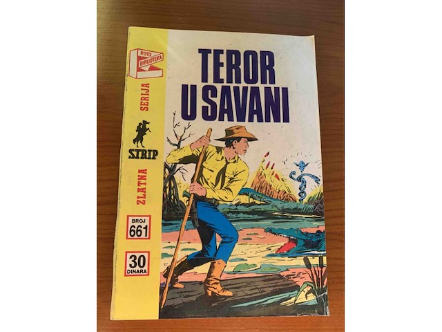 ZLATNA SERIJA 661 - Teror u savani - teks