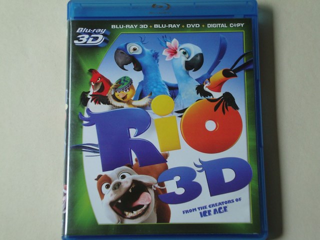 Rio [Blu-Ray 3D + Blu-Ray+ DVD + Digital Copy]