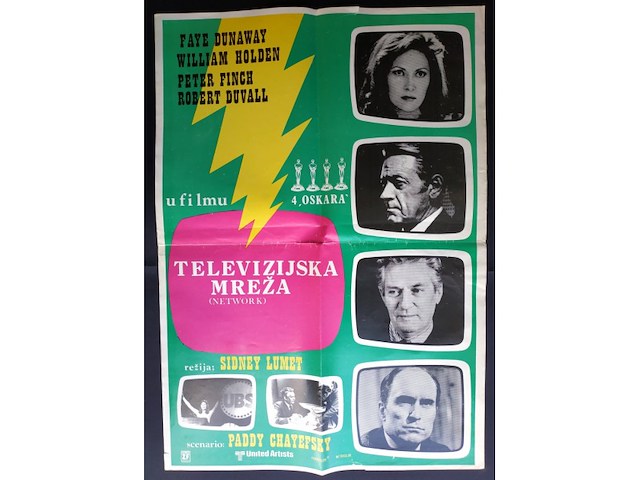 TELEVIZIJSKA MREZA filmski plakat 1976