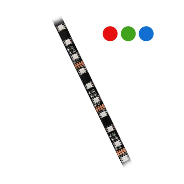 LED traka RGB, 60xLED5050/m, crna PCB, 1m