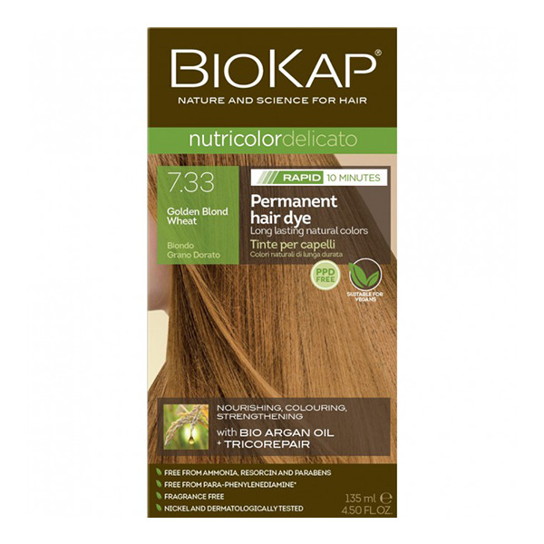 Biokap Nutricolor Delicato Rapid 7.33 / Golden Blond Wheat