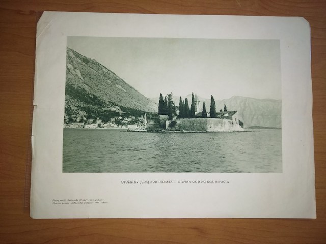 Fotografija : Otočić Sv. Juraj kod Perasta, 1930.