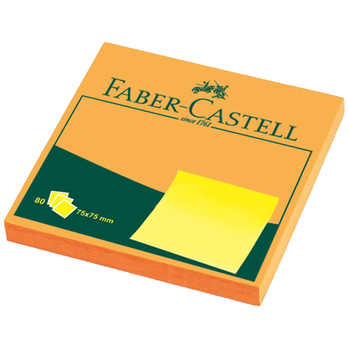 FABER-CASTELL Samolepljivi blokčići 565435 (Narandžasti)
