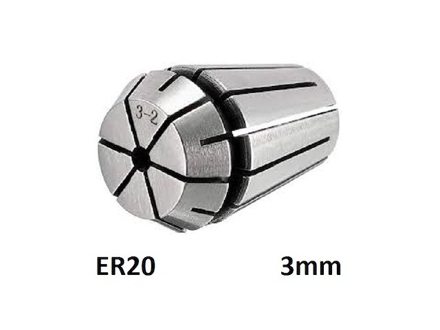 Stezna caura ER20 - 3mm - Elasticna caura
