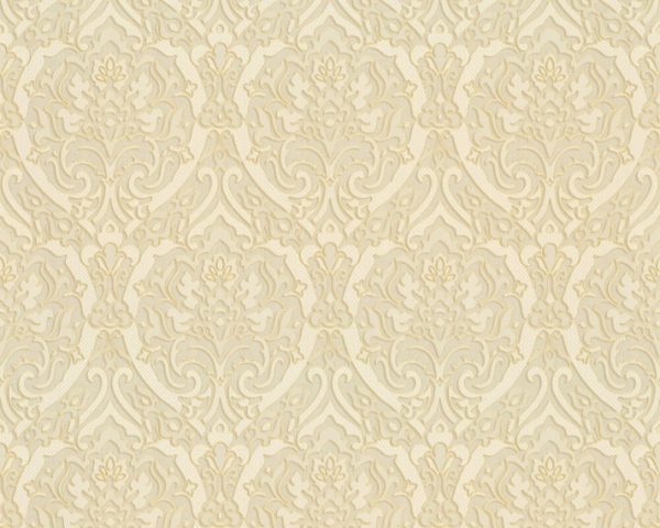 A.S. Création Wallpaper «Baroque, 3D, Beige, Cream, Gold, Metallic» 370023
