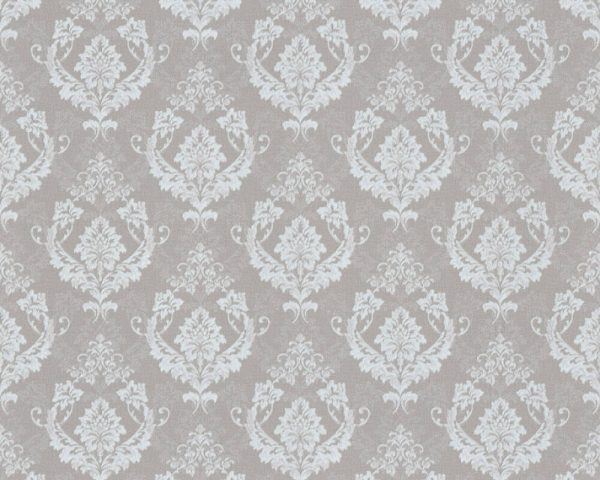 A.S. Création Wallpaper «Baroque, Beige, Grey, Metallic, Silver» 370004