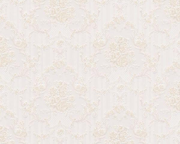 A.S. Création Wallpaper «Baroque, Beige, Grey, White» 765772