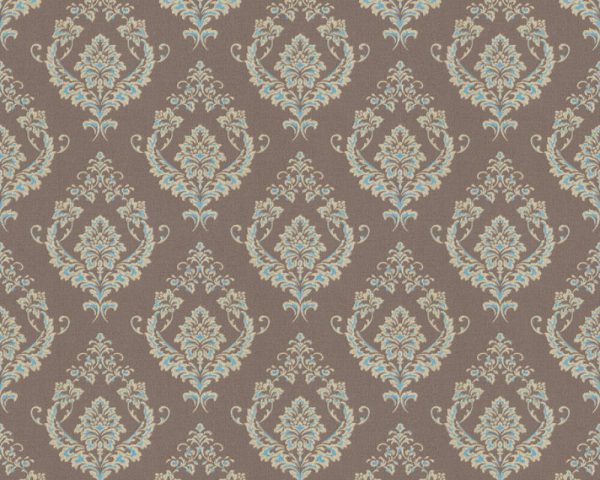 A.S. Création Wallpaper «Baroque, Blue, Brown, Gold, Green» 370003