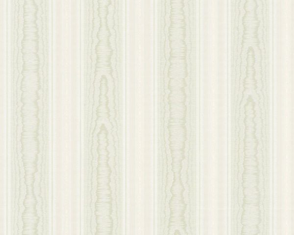 A.S. Création Wallpaper «Stripes, Green, White» 765871