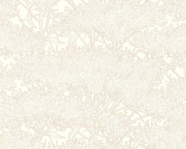 Architects Paper Wallpaper «Floral, Cream, Grey, Metallic, Taupe» 369727
