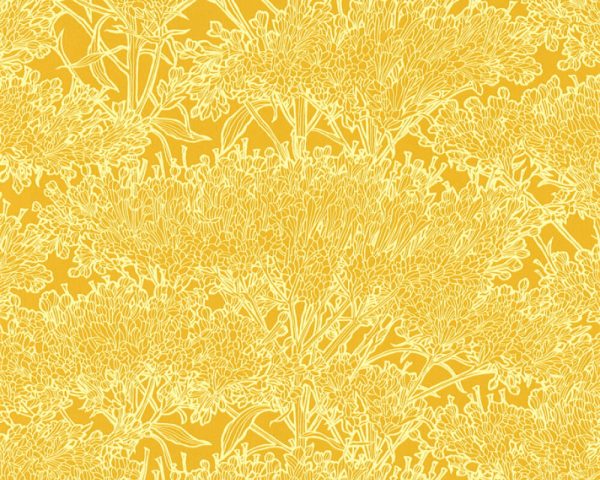 Architects Paper Wallpaper «Floral, Yellow» 369723