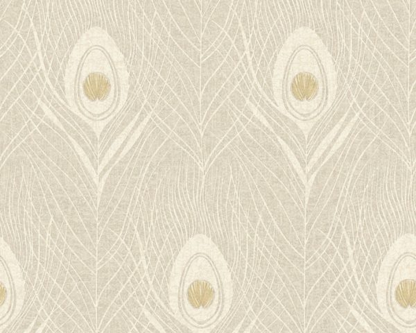 Architects Paper Wallpaper «Graphics, Beige, Gold, Grey, Metallic» 369717