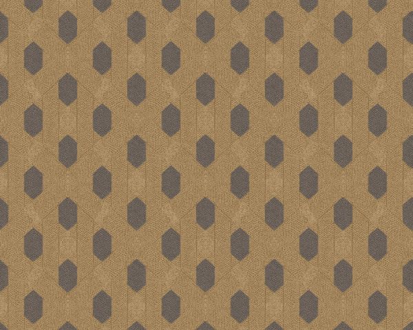 Architects Paper Wallpaper «Graphics, Black, Brown, Metallic» 369736