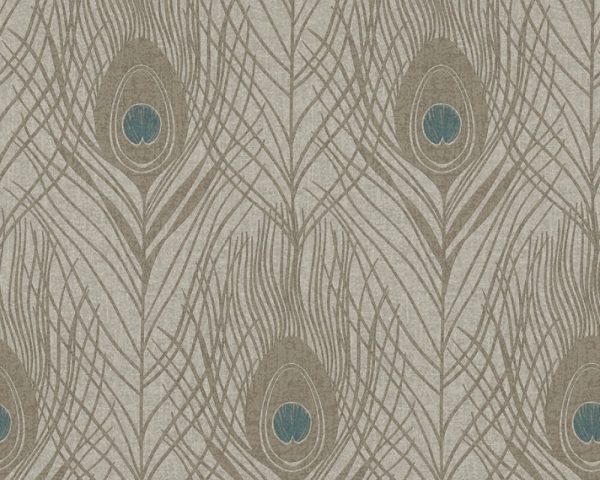 Architects Paper Wallpaper «Graphics, Blue, Brown, Grey» 369716