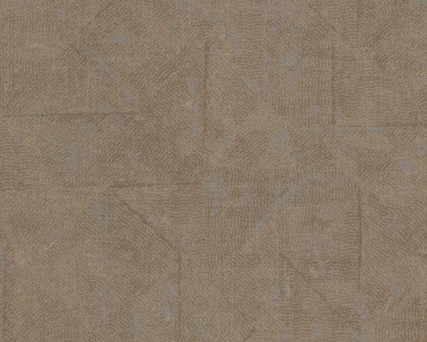 Architects Paper Wallpaper «Uni, Brown, Grey, Metallic, Silver» 369748