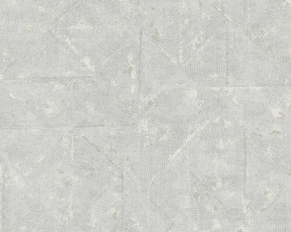 Architects Paper Wallpaper «Uni, Grey, Metallic, Silver» 369747
