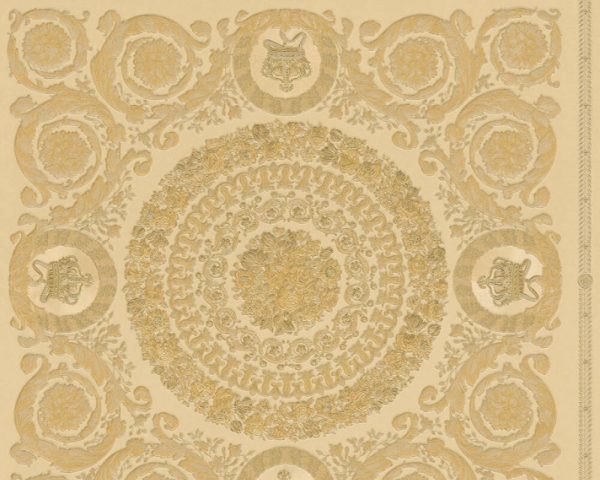 Versace Home Wallpaper «Baroque, Gold, Metallic, Yellow» 370554