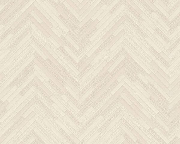 Versace Home Wallpaper «Wood, Cottage, Beige, Cream» 370515