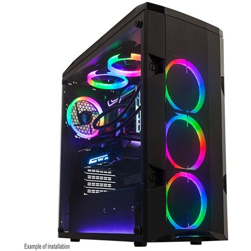 LC POWER 998B Rambot Gejmersko kućište ATX Micro ATX Mini ITX 2 x USB 3.0 RGB ventilatori napred i pozadi 120mm | LC-998B-ON