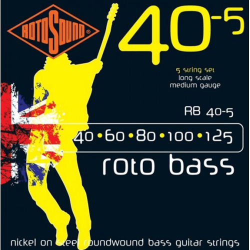 ROTOSOUND žice za petožičanu bas gitaru 040/125 LONG SCALE ROTO BASS - RB40-5