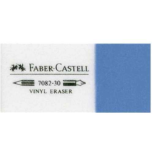 FABER-CASTELL Gumica za brisanje za mastila i grafita (bez ftalata) 188230 (Bela/Plava)