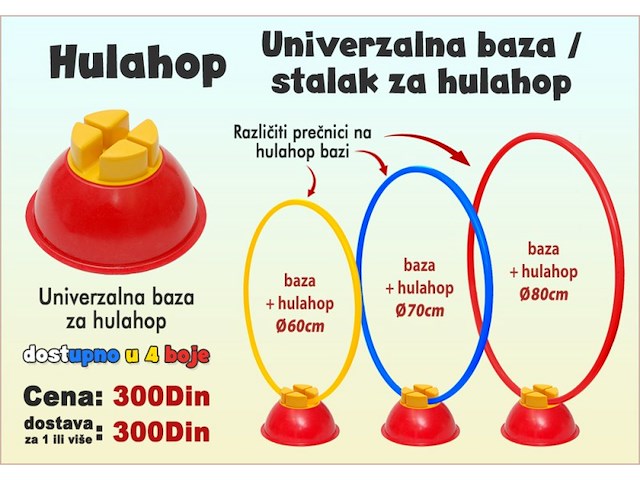 Hulahop - Univerzalna baza / stalak za hulahop