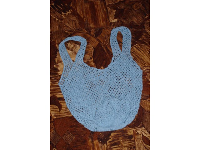 Ručno rađena  nekorišćena torbica-plava