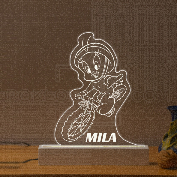 Tweety vozi bicikl poklon lampa