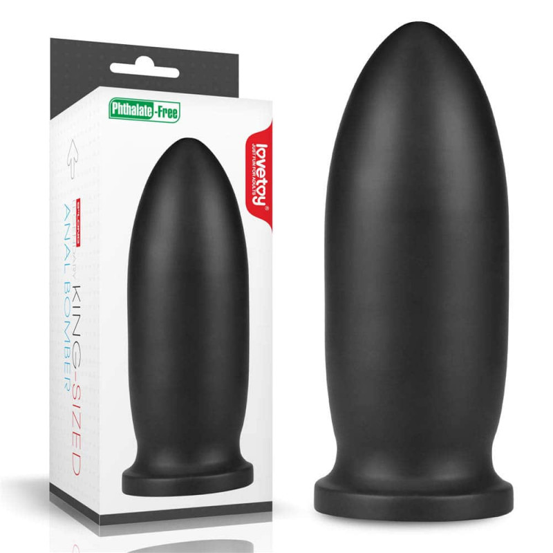 9" King Sized Anal Bomber Black LVTOY00402 / 7061