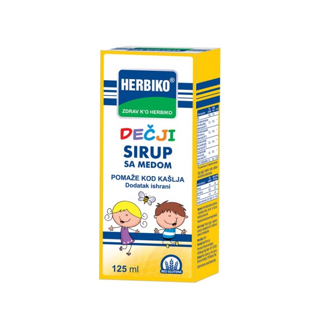 HERBIKO SIRUP ZA DECU SA MEDOM 125ML
Opis
INFORMACIJE
NALOG
SERVIS
KORISNI LINKOVI