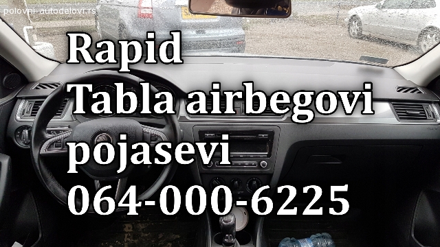 Škoda Rapid airbag,tabla,pojas