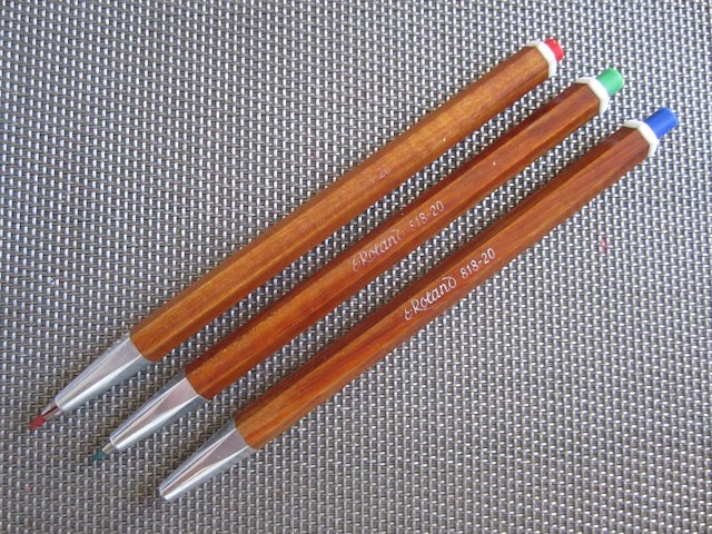 ROLAND 818-20 - komplet 3 stare patent grafitne olovke
