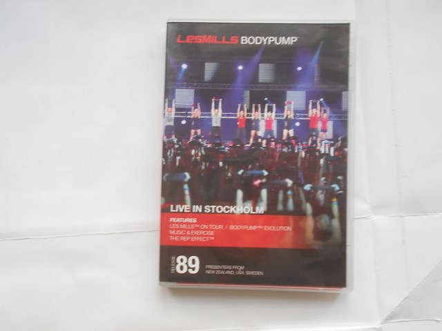 Les Mills release no.89 Bodypump live in Stockholm
