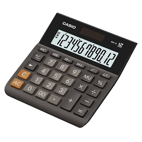 CASIO Kalkulator MH 12 (Crno-sivi)