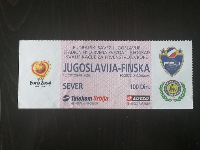 JUGOSLAVIJA - FINSKA 2002