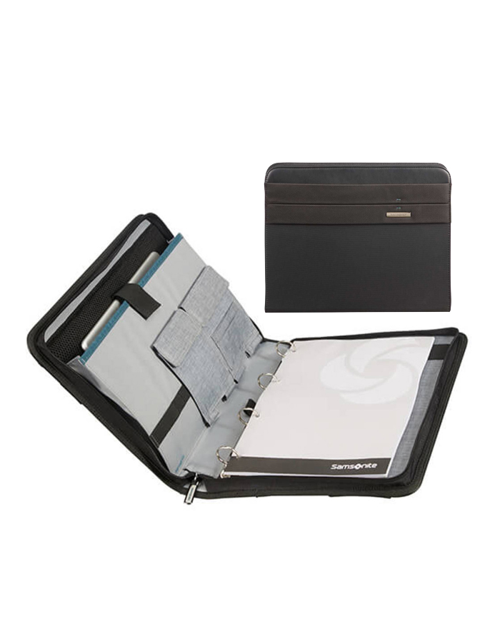 TABLET TORBA STATIONERY SPECTR 2-ZIP FOLDER A4+DET B BLACK Samsonite